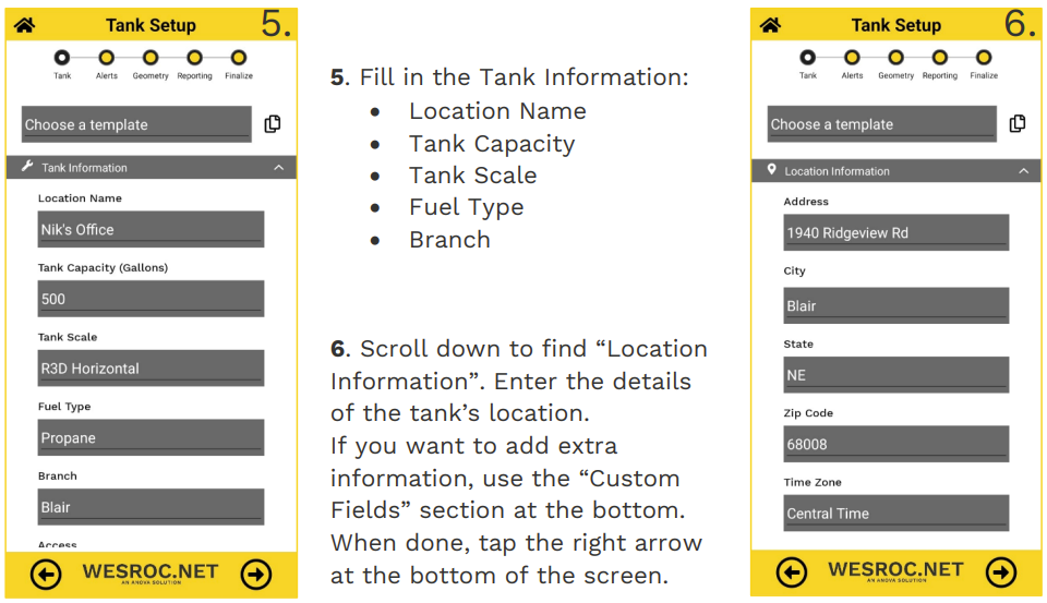 WESROC - Field App New Installation – Anova Support