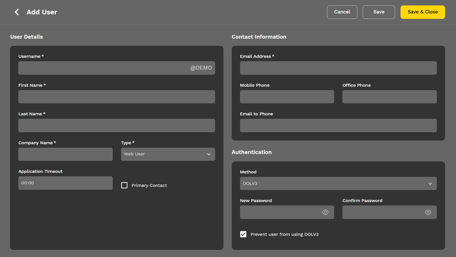 Transcend - How to Create a User – Anova Support