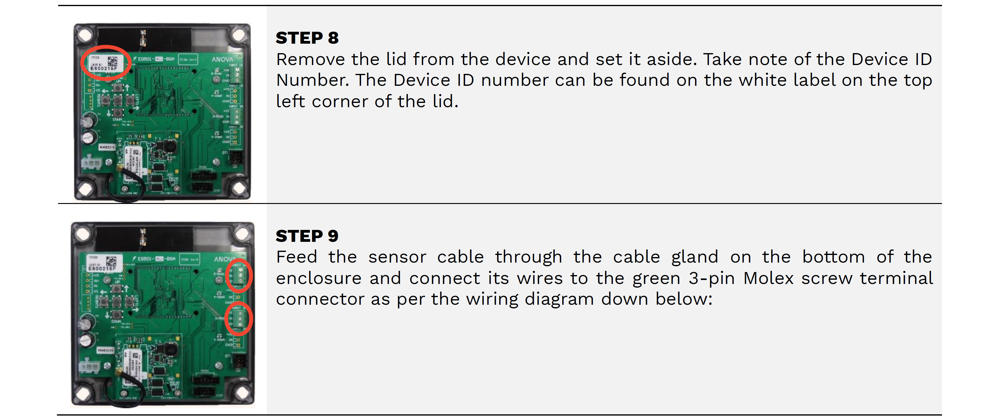 DPW125 + Submersible Liquid Level Sensor (ICON) Installation – Anova ...