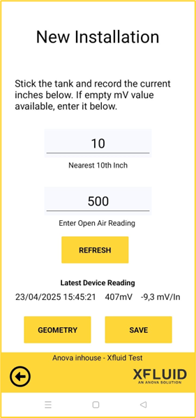 WESROC - Field App New Installation – Anova Support