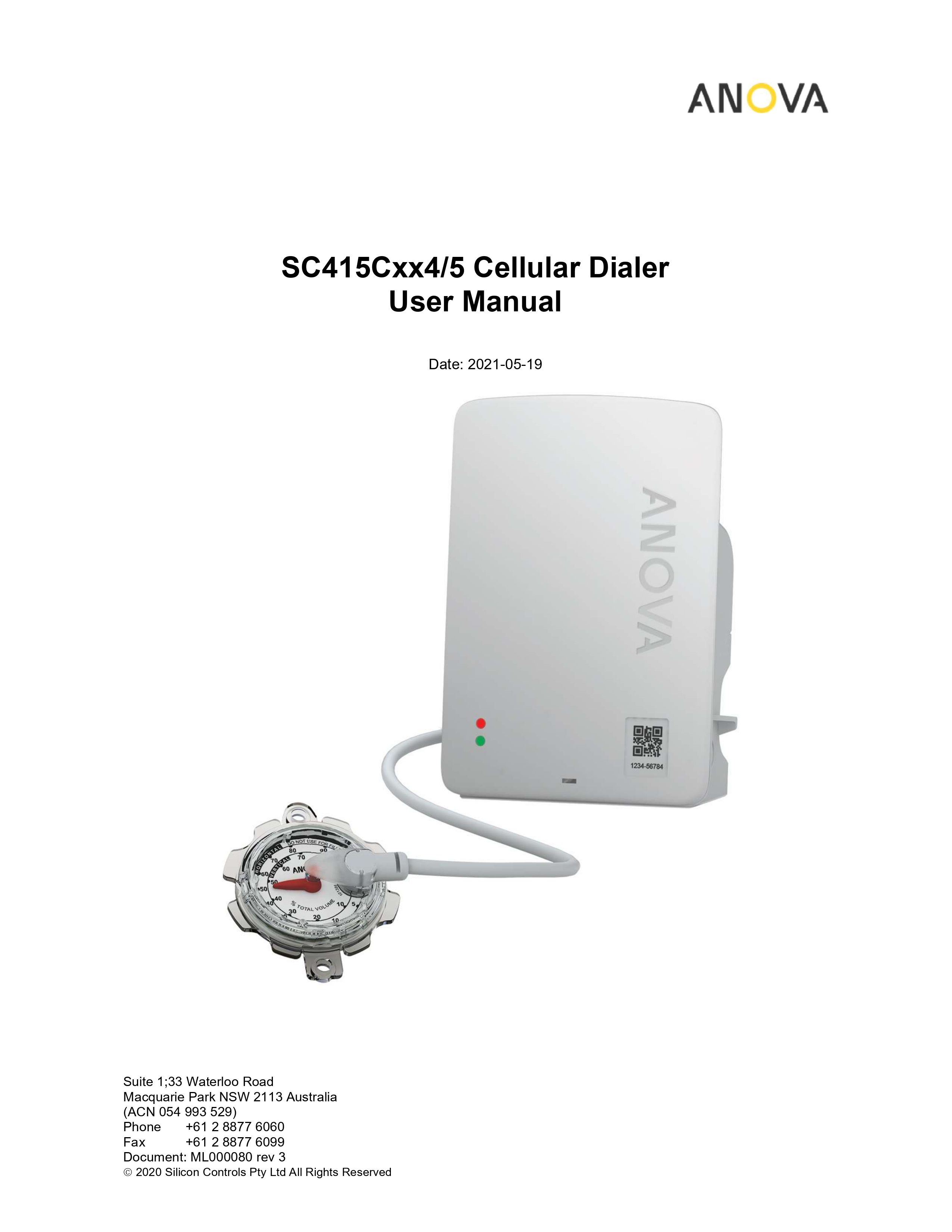 Product Manual - UTM / SC415 – Anova Support